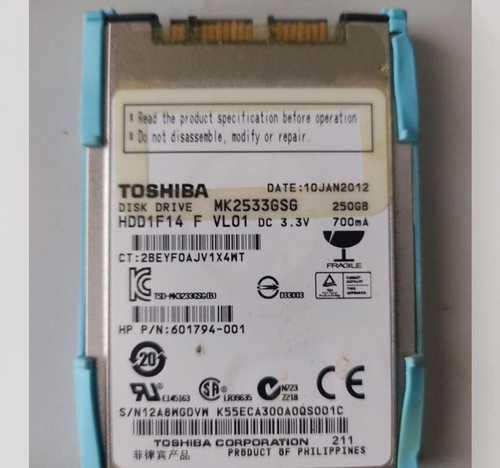 Жесткий диск Toshiba MK2533GSG 1.8"