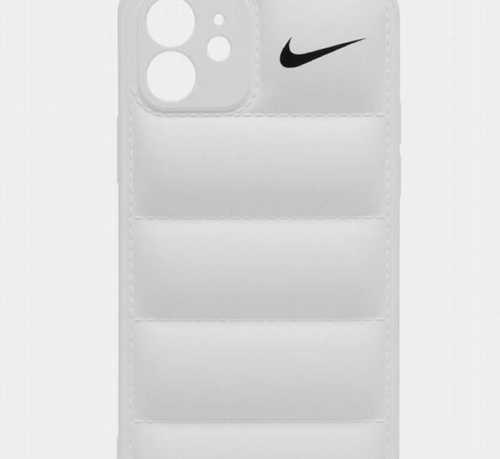 Чехол на iPhone 11 белый Nike