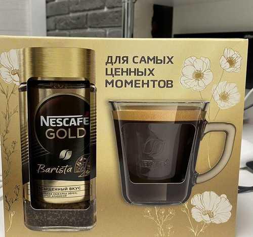 Подарочный набор Nescafe gold barista