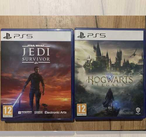 Продам hogwarts legacy ps5 и jedi survivor ps5