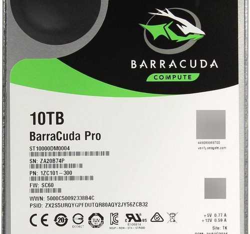 Жесткий диск Seagate 10Tb (ST10000DM0004)