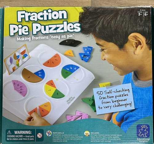 Настольная игра Дроби Fraction Pie Puzzles