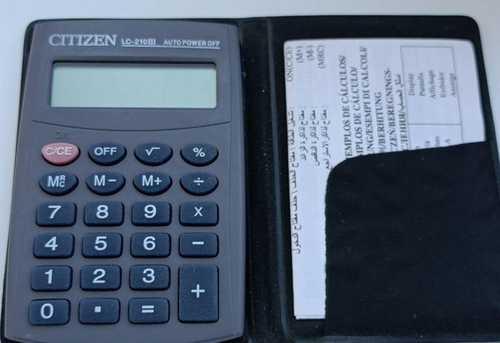 Калькулятор карманный citizen LC-210III