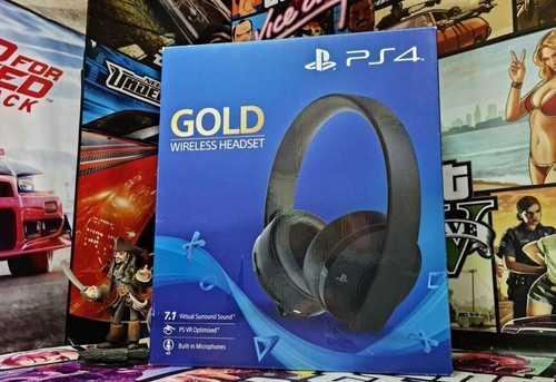 Наушники Sony Playstation Ps Gold Wireless Headset