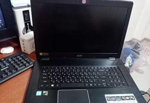 Игровой ноутбук 17.3" Acer Aspire E5-774G, 1000 ГБ, Core i7-6500U, RAM 12 ГБ, GeForce 940MX 2 ГБ