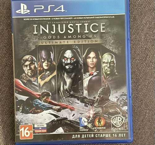 Injustice ps4 диск