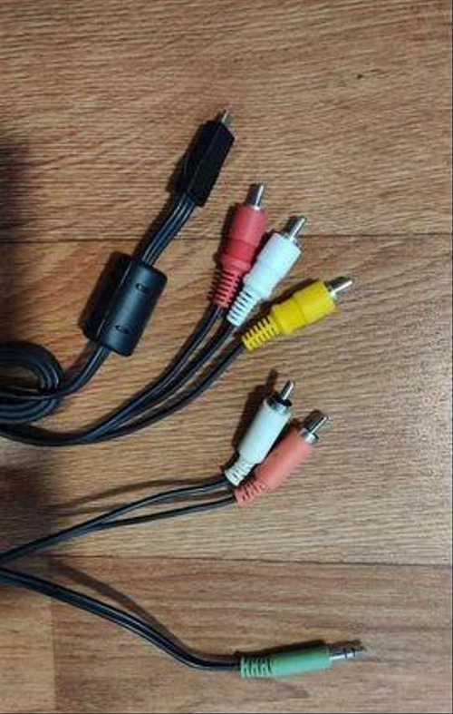 Кабель 2 rca 1 rca, провод 3 rca