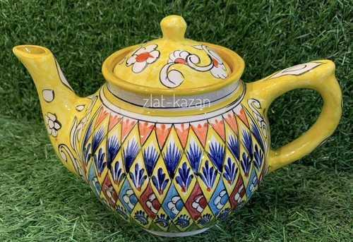 Чайник заварочный «Риштан желтый» 1 литр