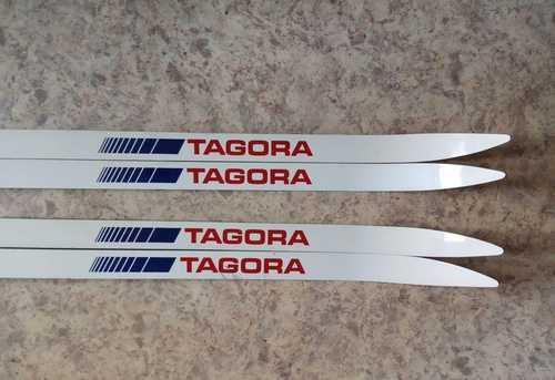 Лыжи новые пластик/дерево Tagora Orion 180см,2пары