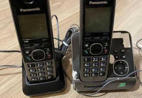 Panasonic телефон стационарный, 2 трубки