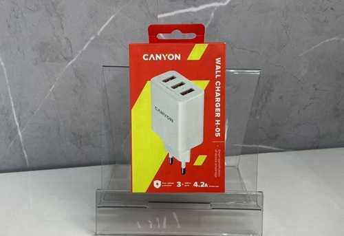 Сетевое зарядное устройство Canyon H-053 порта USB