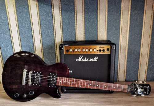 Epiphone Les Paul + Marshall MG15CDR