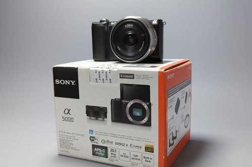 Sony A5000 clean hdmi черный 16mm 2.8 серебряный