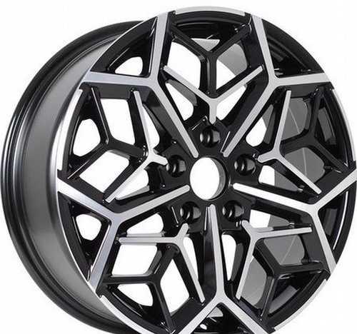 KDW KD1710 : 7x17 5*114,3 Et:50 Dia:66,1 Black Front Polished