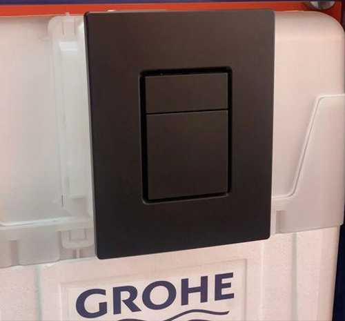 Клавиша смыва grohe черная