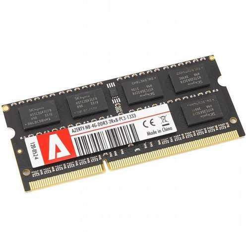 Оперативная память sodimm 4Gb Azerty DDR3 1333