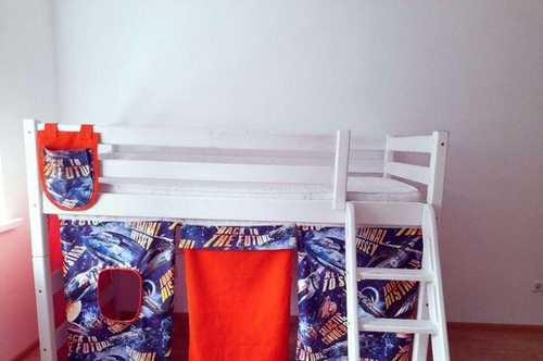 Детская деревянная кровать чердак Соня6