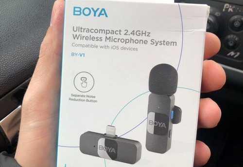 Микрофон беспроводной Boya by-v1 для iPhone