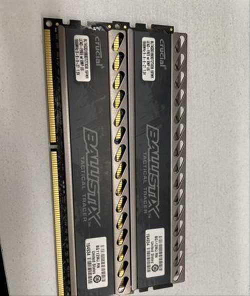 Оперативная память crucial ballistix ddr3 2x4gb