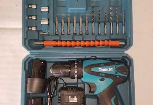 Аккумуляторная ударная дрель шуруповерт makita 18v