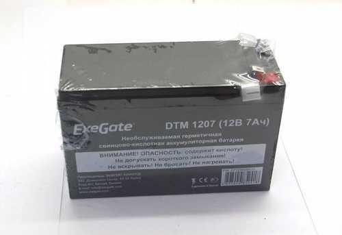 Батарея для ибп 12V 7Ah Exegate DTM1207, клеммы F2