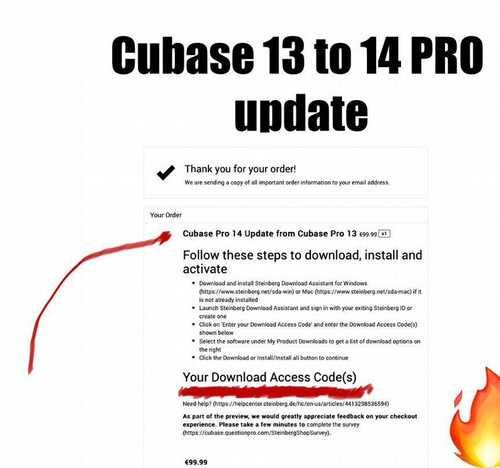 Cubase Pro 14 Update from Cubase Pro 13 / официаль