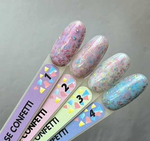 Камуфлирующая база Confetti с фольгой Y.ME