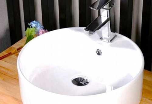 Раковина накладная для ванной комнаты с переливом