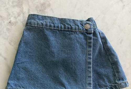 Юбка-шорты джинсовые 2-3 года