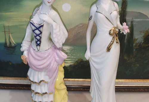 Фарфоровые статуэтки дамы Китай
