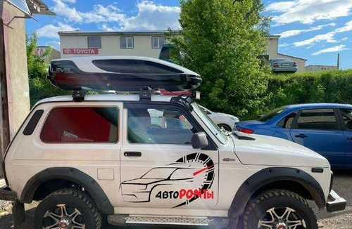 Автобокс Level Касатка 450л на LADA Niva 2121 4x4