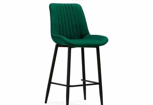 Полубарный стул Седа зеленый / черные ножки