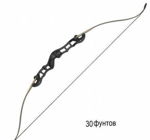 Лук традиционный Bowmaster Panther Черный 30 фунтов