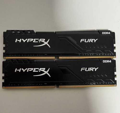 Оперативная память HyperX fury 8gb x 2