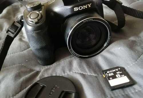 Компактный фотоаппарат sony cyber shot dsc - h100