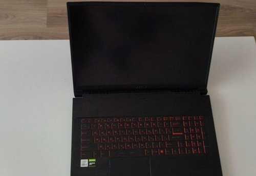Игровой ноутбук 17.3" MSI GF75 Thin 10SC-063RU, 256 ГБ, Core i5-10500H, RAM 8 ГБ, GeForce GTX 1650 4 ГБ