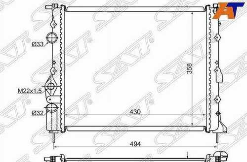 Радиатор dacia logan