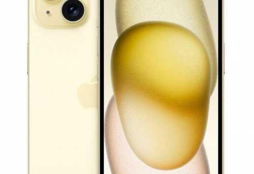 Смартфон Apple iPhone 15 512 гб, Dual SIM, желтый
