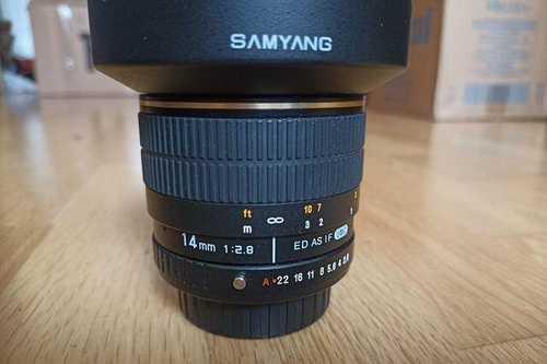 Объектив Samyang MF 14mm f/2.8 для Pentax