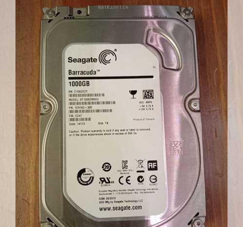 Жесткий диск 1000 гб Seagate Barracuda 7200.14(AF)