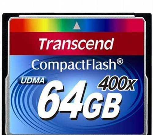 Карта памяти CompactFlash 64GB Transcend