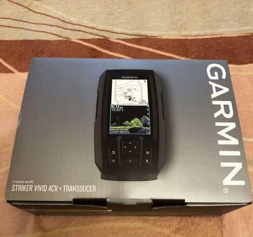 Эхолот garmin striker vivid 4cv gt20+transduceer