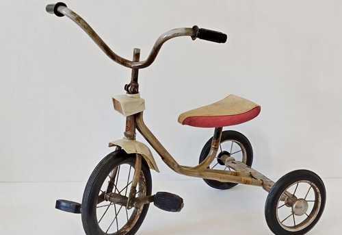Велосипед старинный антикварный детский 3-колесный