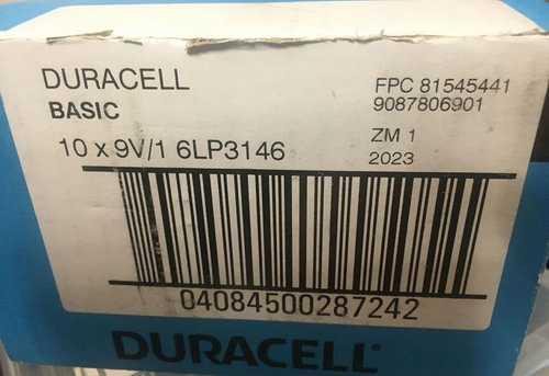 Батарейки duracell Basic