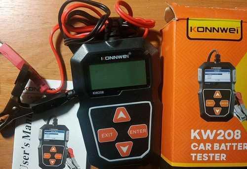 Тестер аккумуляторных батарей Konnwei KW208