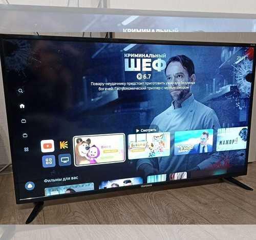 4К UHD Telefunken 43дюйм 110см Wi-Fi Яндекс тв