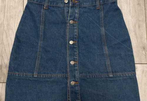Винтажная джинсовая юбка