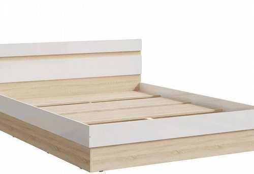 Кровать Челси 1,6м Сонома/Белый с матрасом