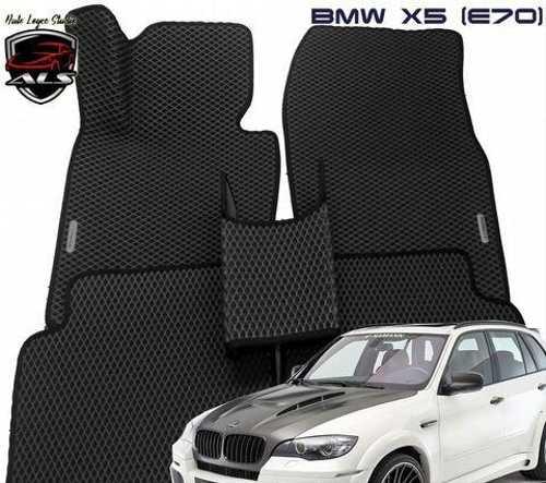 Коврики EVA prime для BMW X5 X5M (E70), ромб зелен