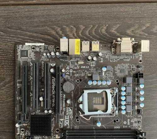 Asrock b75m gl+i3 3240+4gb ddr3+простенький куллер